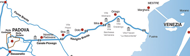 Mappa Del Fiume Brenta